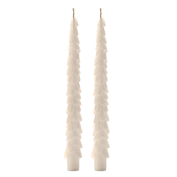 Tree Taper Candles-Set of 2 - DaVallia