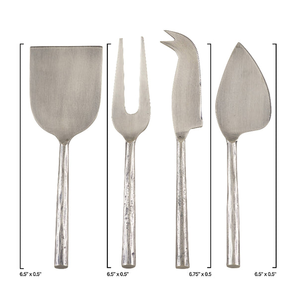 Stainless Steel Cheese Set, Set of 4 - DaVallia