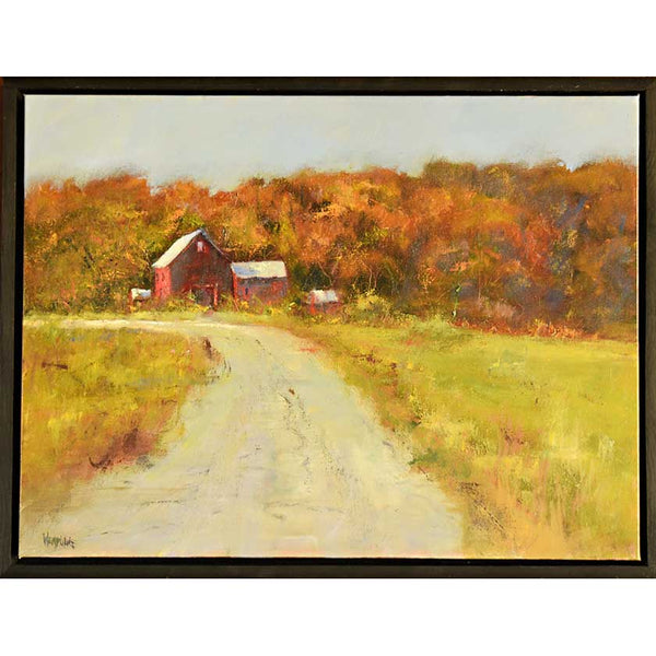 Barn in the Bend Fine art Painting by local artist Marilyn Wendling ...